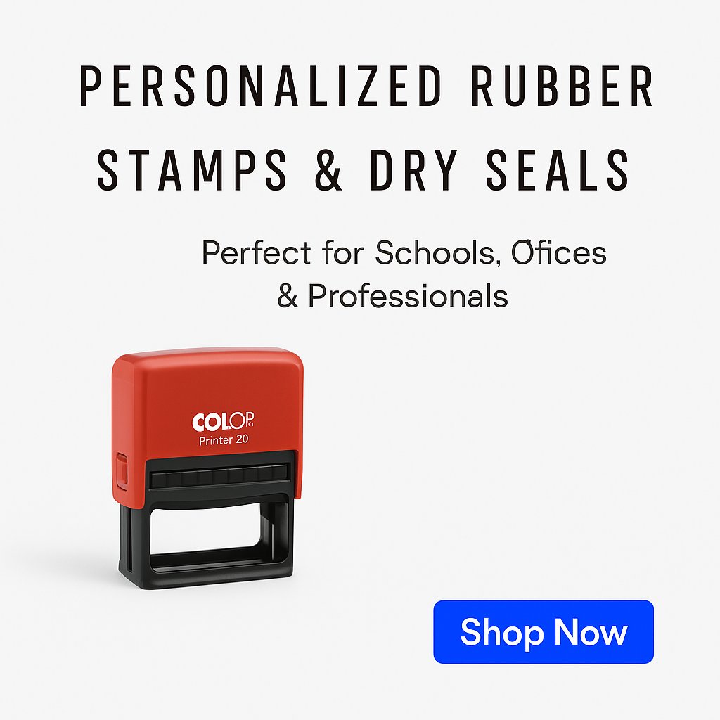 Personalized Rubber Stamps & Dry Seals | Studiowork Shop Legazpi