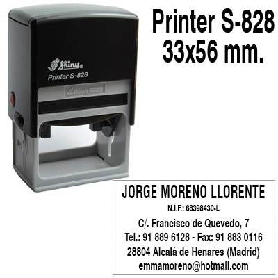 Shiny S-828 Plate Printer Self Inking Stamp – Studiowork Shop